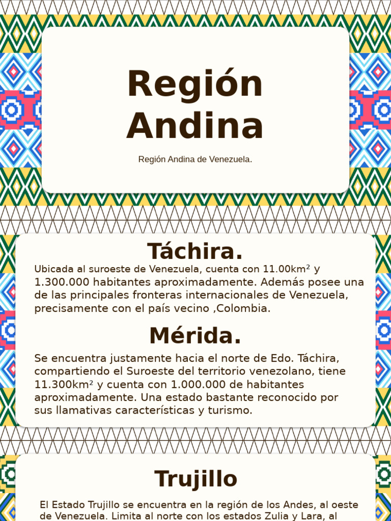 Región Andina y Llanera de Venezuela. | PDF