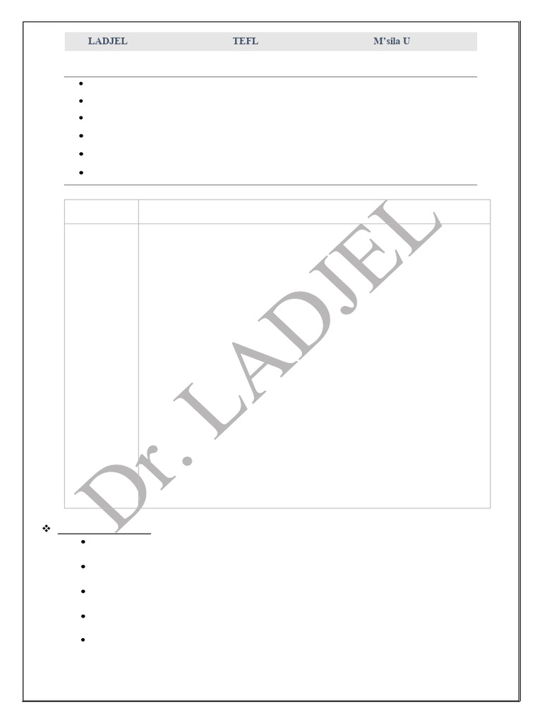 TEFL Master One | PDF