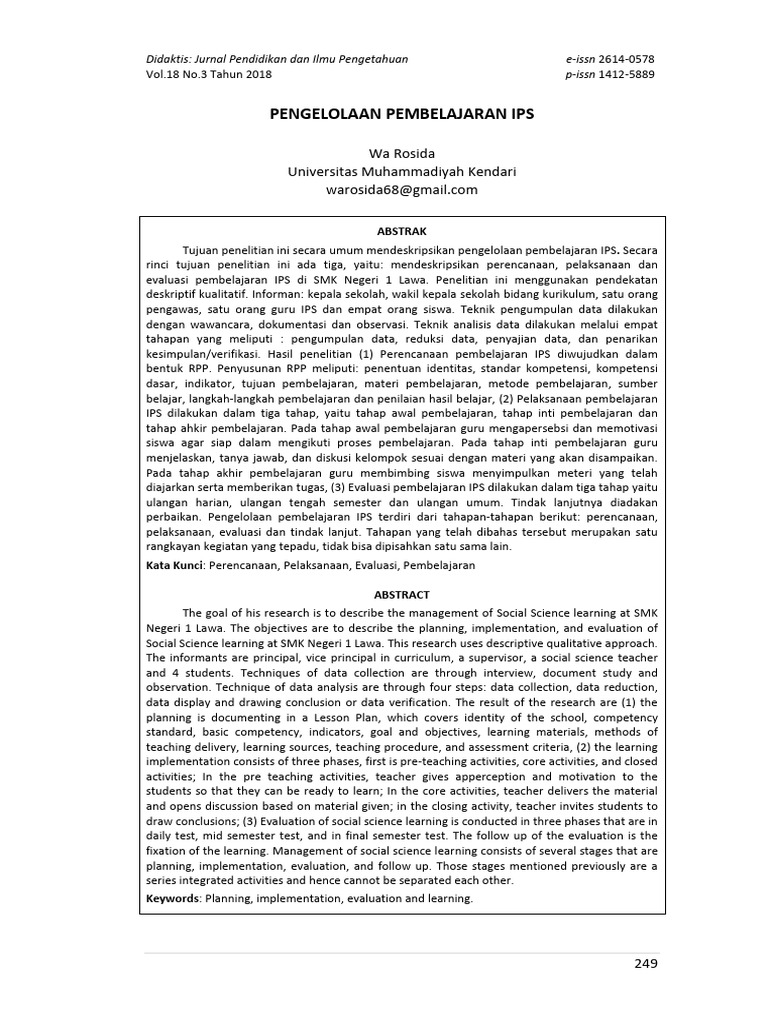 Mimin, 249-260 Wa Rosida | PDF