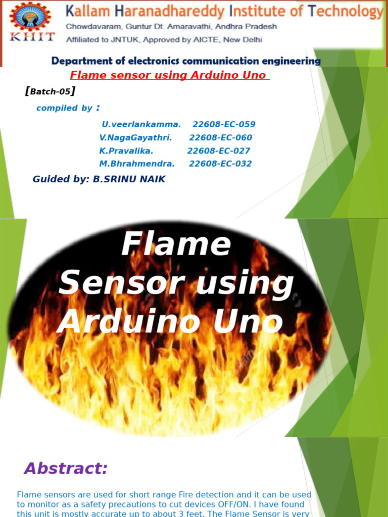 Flame sensor ppt | PDF