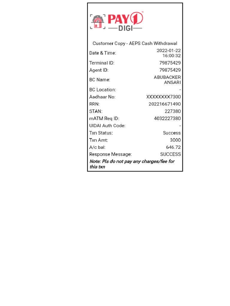 Pay1 4032227380 | PDF