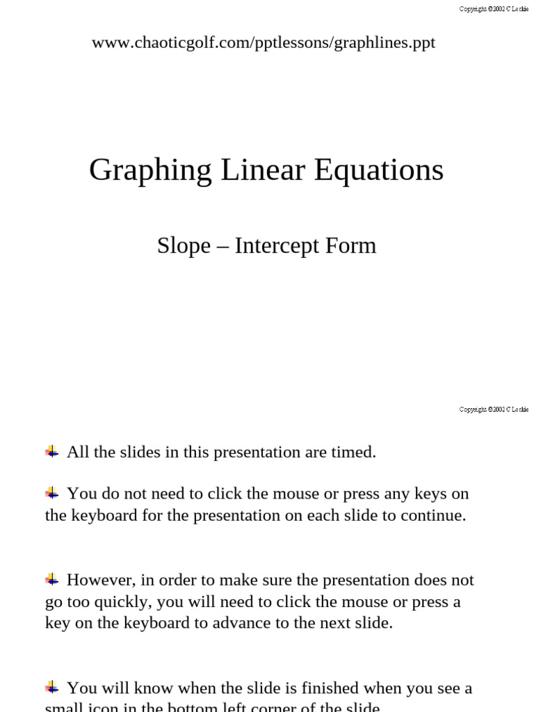Slope Intercept Form | PDF | Mathematical Objects | Teaching Methods ... Slope Intercept Form | PDF | Mathematical Objects | Teaching Methods ...