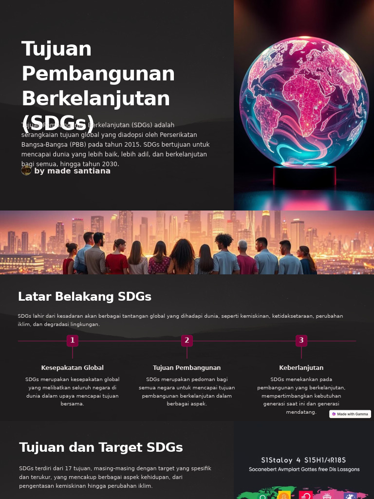 Tujuan Pembangunan Berkelanjutan SDGs | PDF