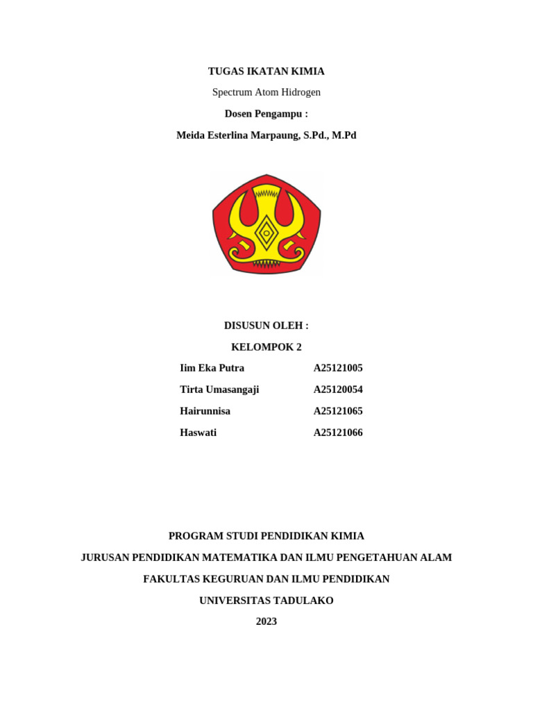 Tugas Ikatan Kimia | PDF