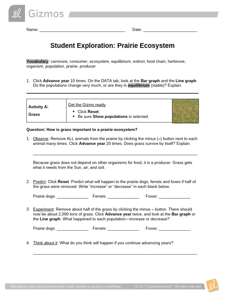Prairie Ecosystem SE | PDF