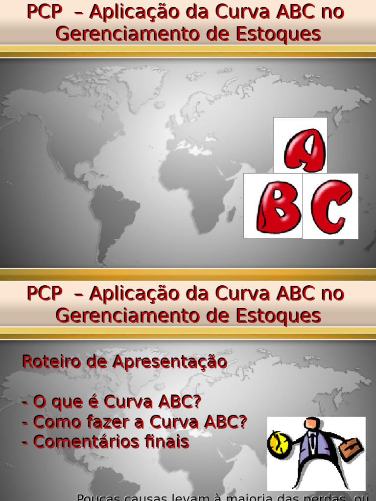PCP - Aplica - o Da Curva ABC | PDF
