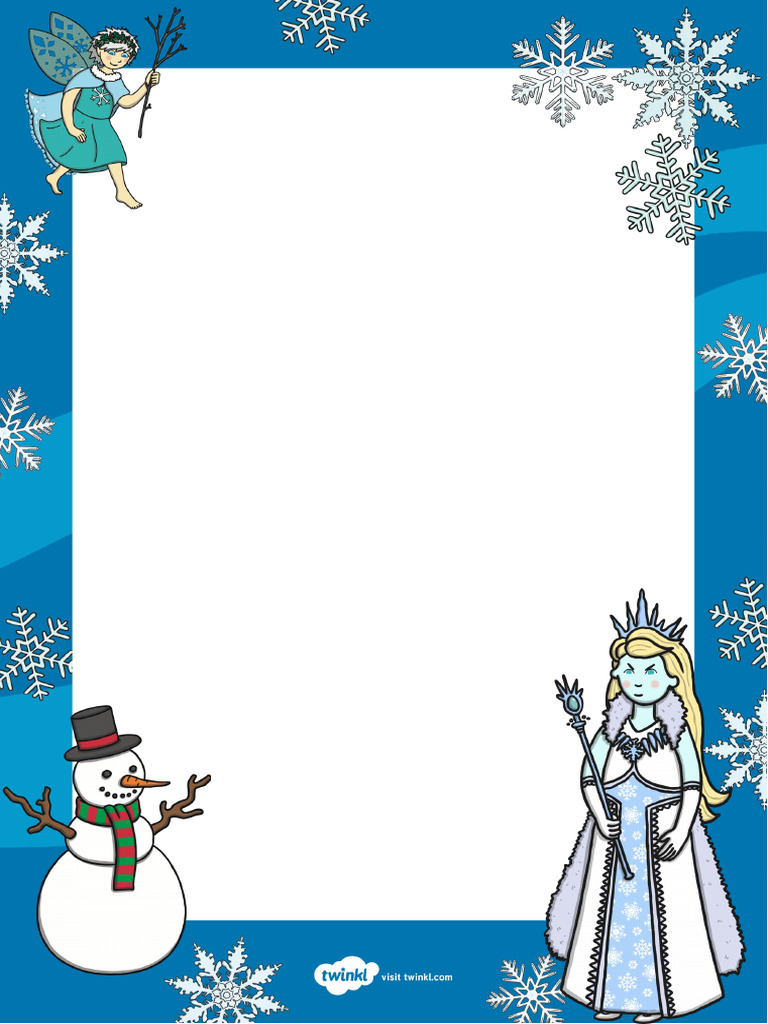 Winter Fairytale Editable Notes | PDF