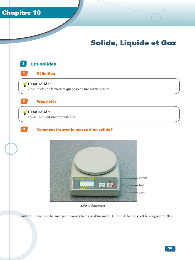 Solide Liquide Et Gaz Cours | PDF