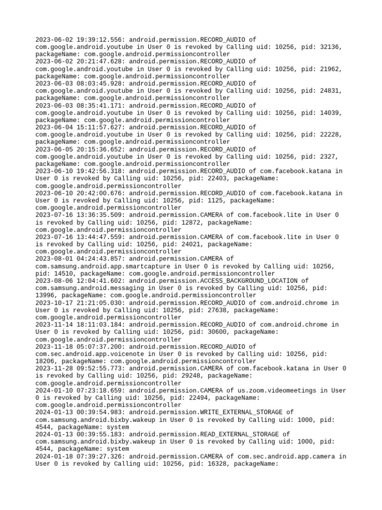 Perm Debug Info | PDF
