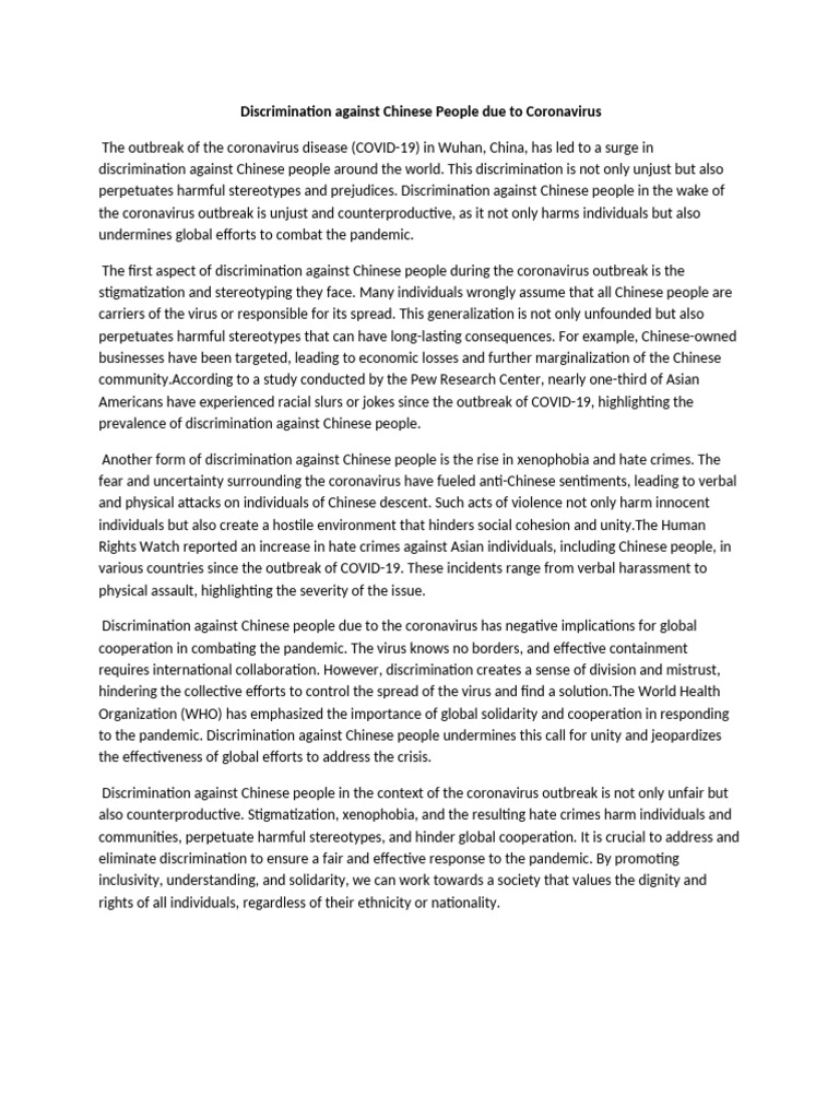 Rws Position Paper-WPS Office | PDF | Discrimination | Social Science