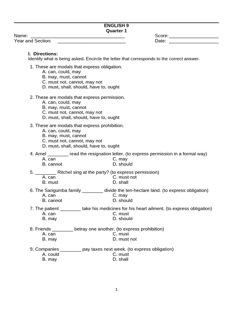 English 9 | PDF