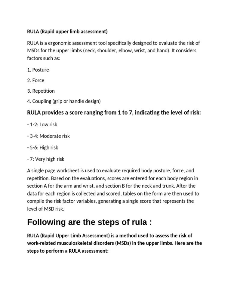 Rula By Group 1 PDF
