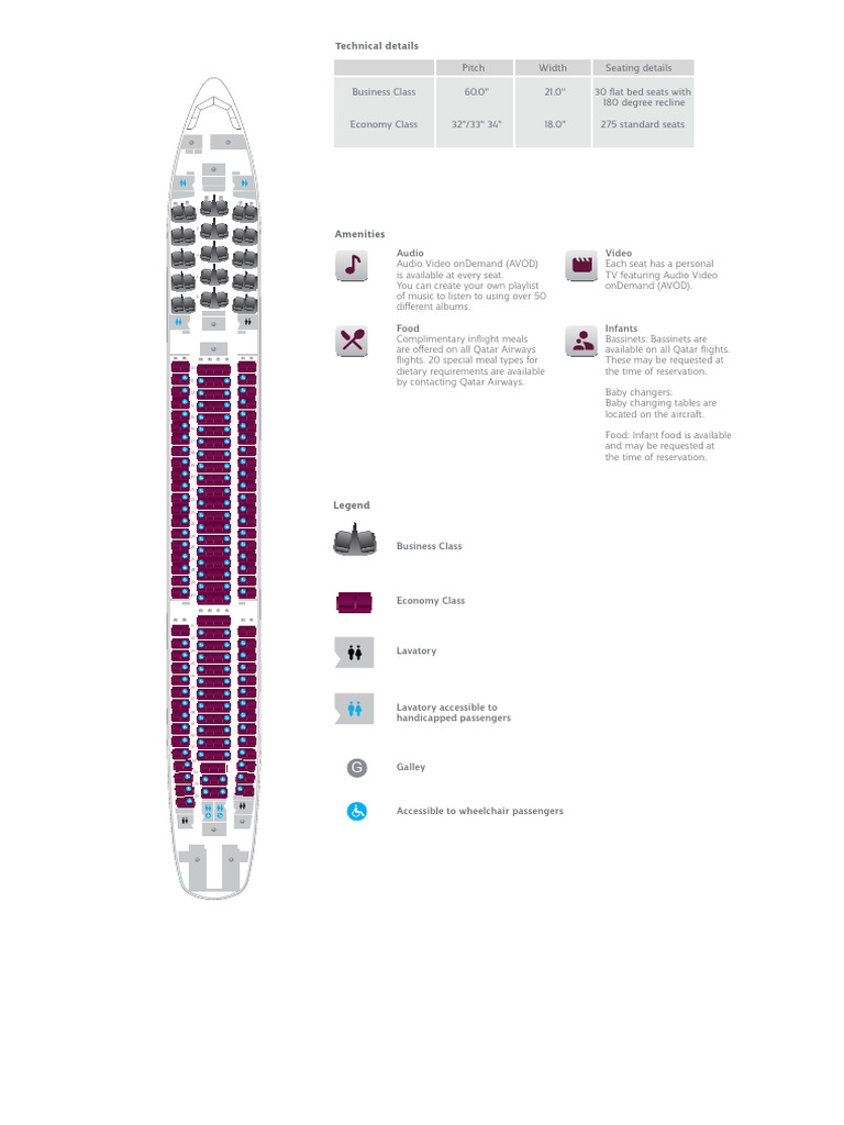 Seatmap A330 300 305 | PDF