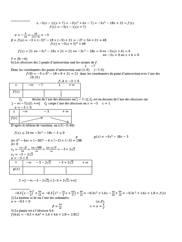Correction DST N°1 | PDF