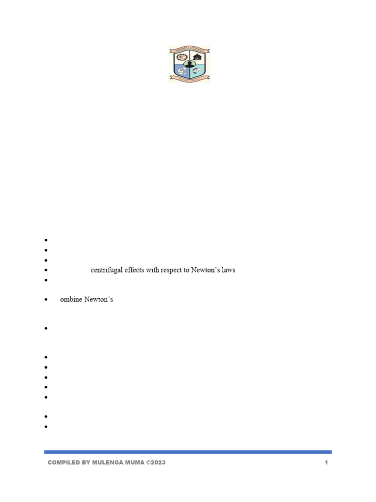 Chapter 7-Circular Motion and Gravitation - 2023 Notes | PDF ...