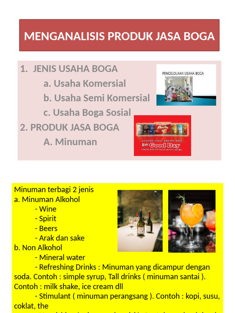 PPT Menganalisis Produk Jasa Boga | PDF