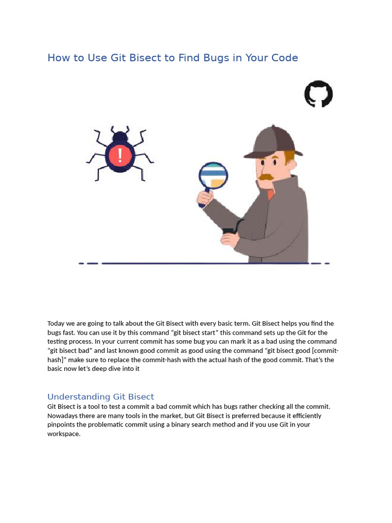 How To Use Git Bisect To Find Bugs in Your Code | PDF How To Use Git Bisect To Find Bugs in Your Code | PDF