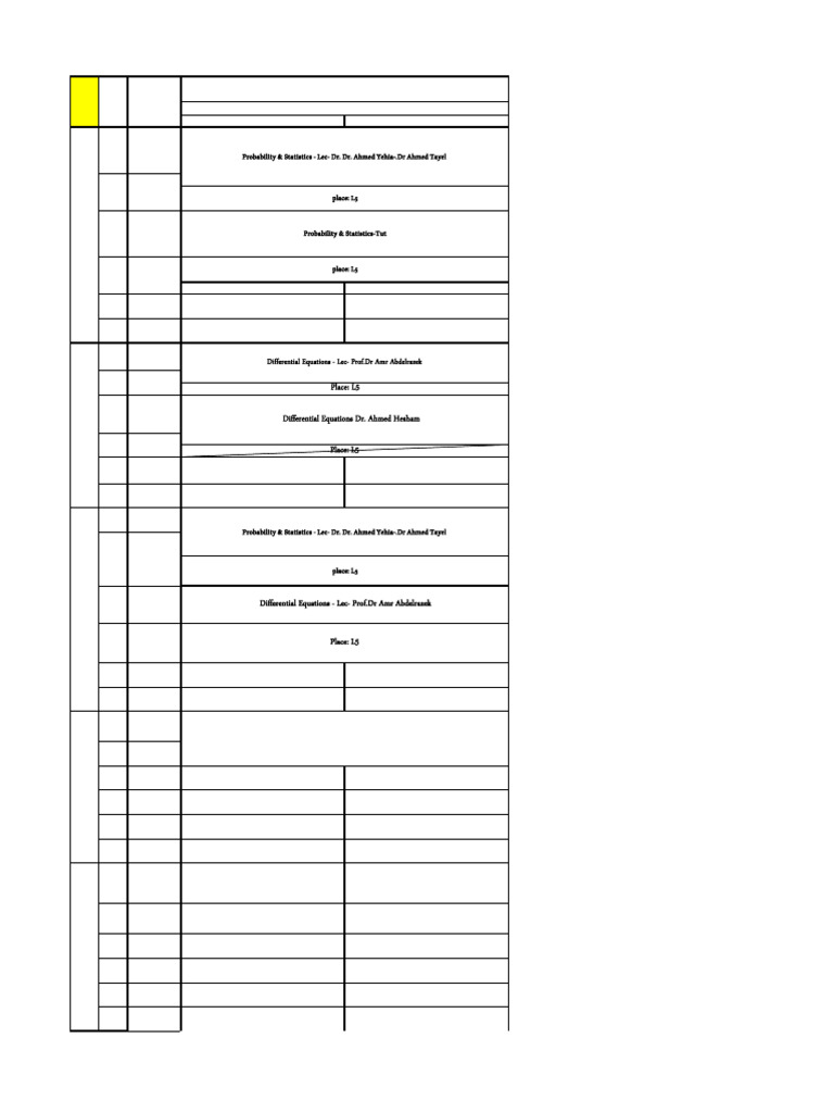 Common_Courses - Timetable -Summer2024 | PDF