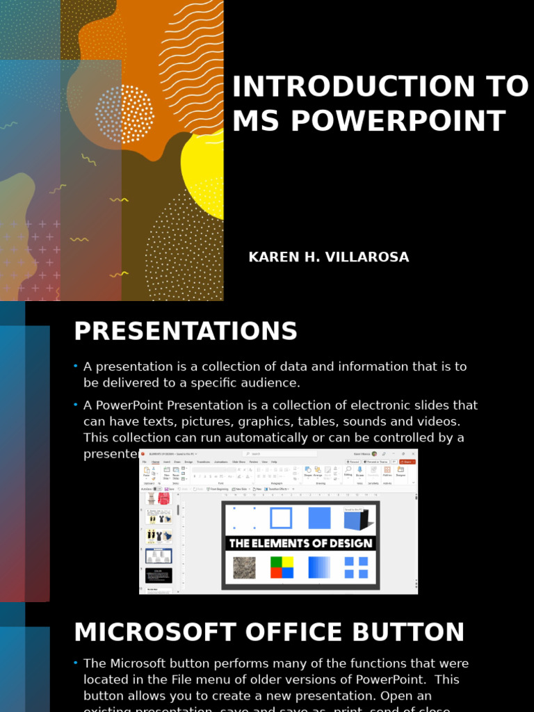 Introduction to Ms Powerpoint | PDF