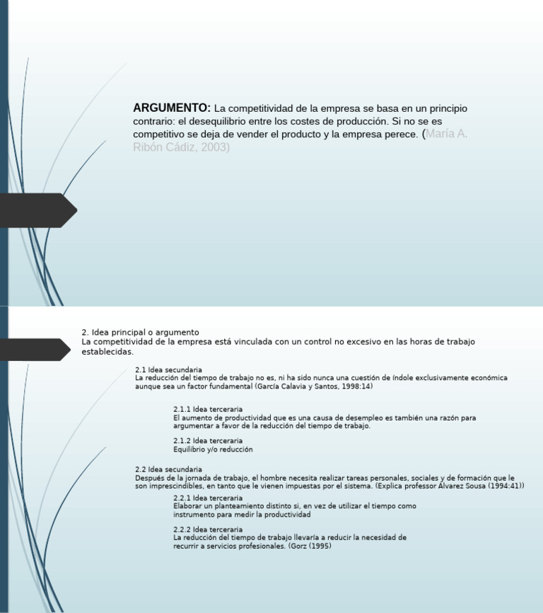 Argumento y Esquema | PDF