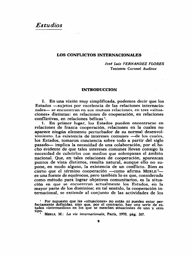 Redem 029 01 Conflictos Internacionales | PDF