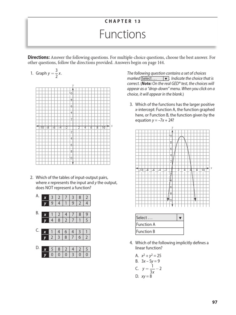 McGraw Hill Education Mathematical Reasoning Workbook For The GED | PDF