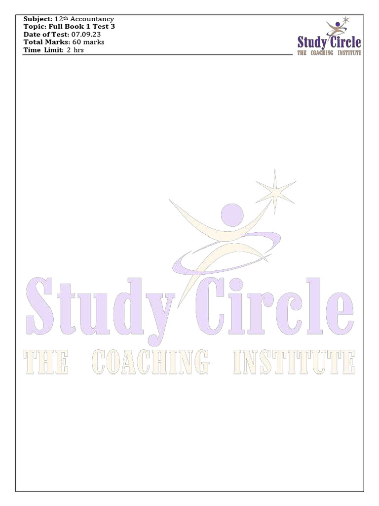 Full Book 1 Test 3 Answer Key | PDF