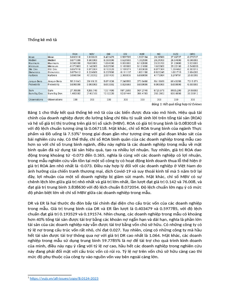 Descriptive Statistics | PDF