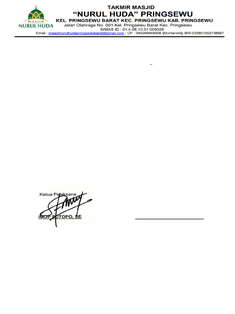 Mentahan Proposal Pencairan | PDF