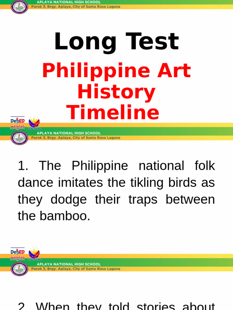 Long Test- Timeline | PDF