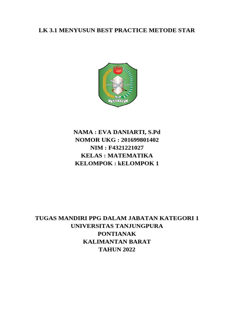 LK 3.1 Menyusun Best Practice Eva Daniarti | PDF