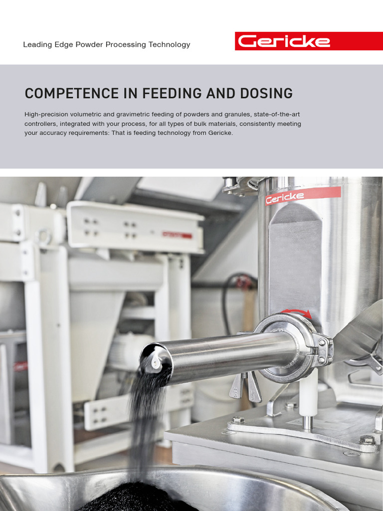 High-Containment Feeding Solutions by Gericke | PDF | Automation | Volume