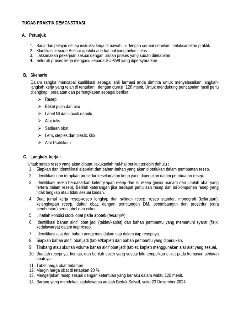 Tugas Praktek | PDF
