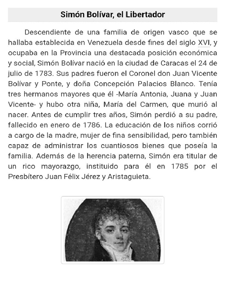 Simón Bolivar | PDF