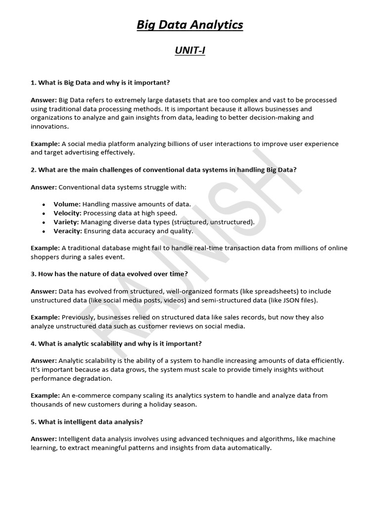 Big Data Analytics Rajnish] | PDF