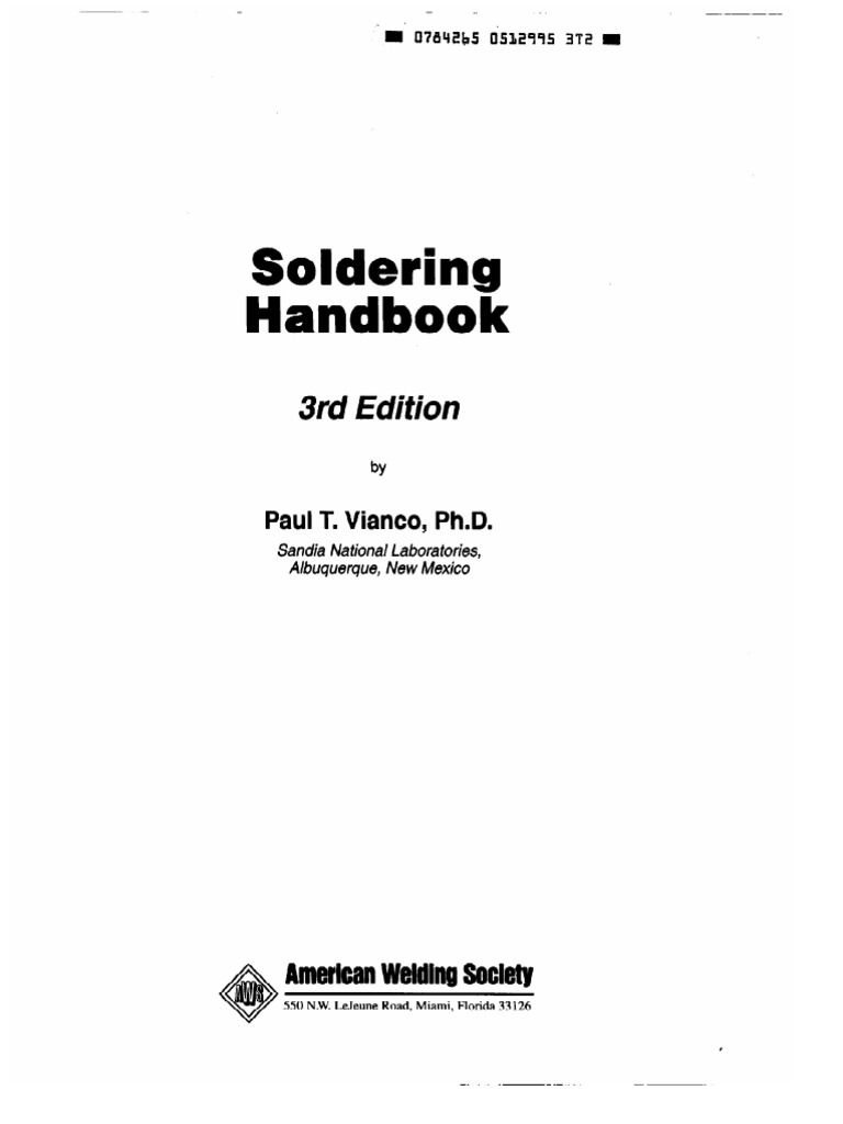 Soldering Handbook | PDF