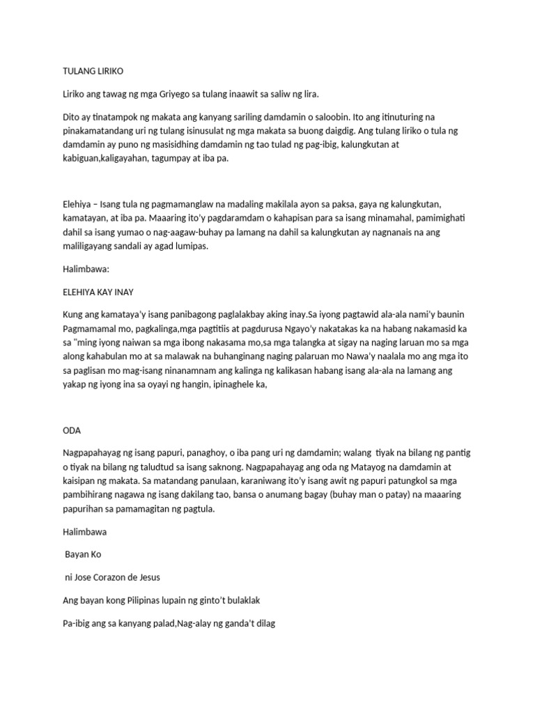 Mga Piling Tula Sa Ibang Bansa | PDF | Language Arts & Discipline | Poetry