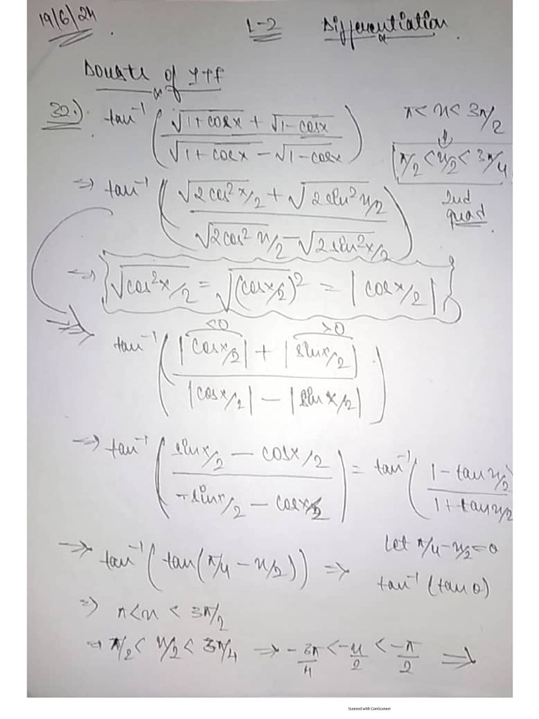 Differentiation L2 | PDF