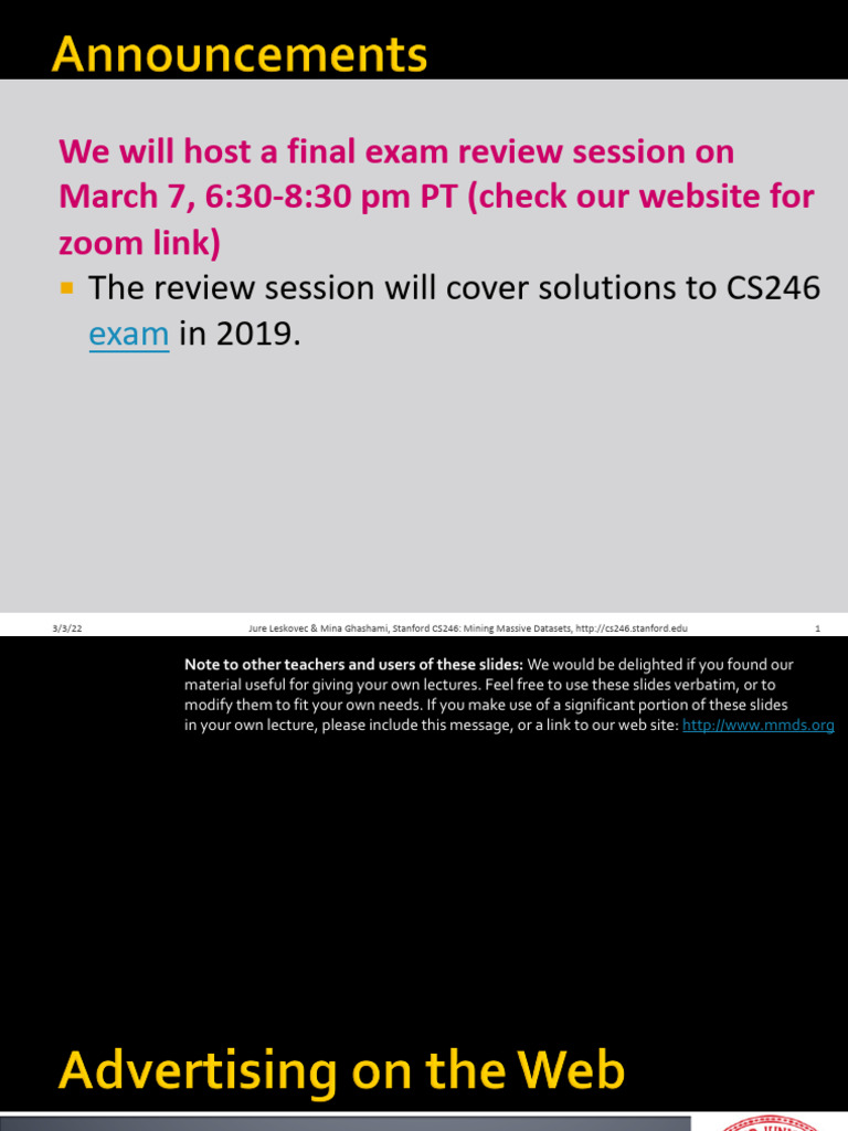 CS246 Final Exam Review Session | PDF | Theoretical Computer Science ...