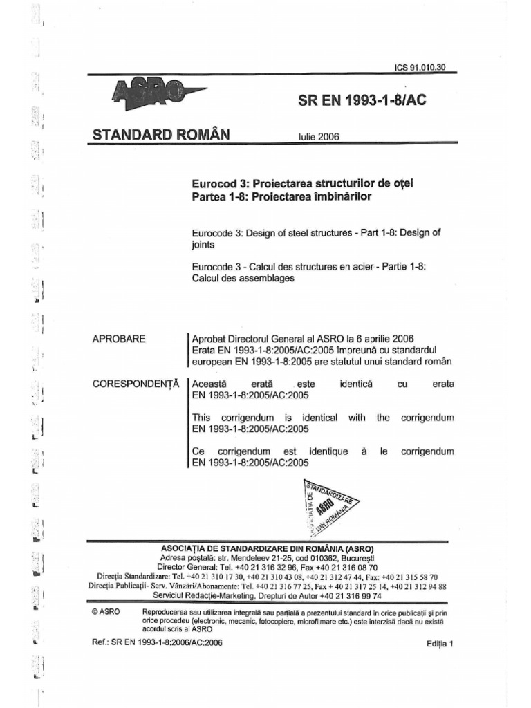 SR EN 1993-1-8 - 2006 (Imbinari) | PDF