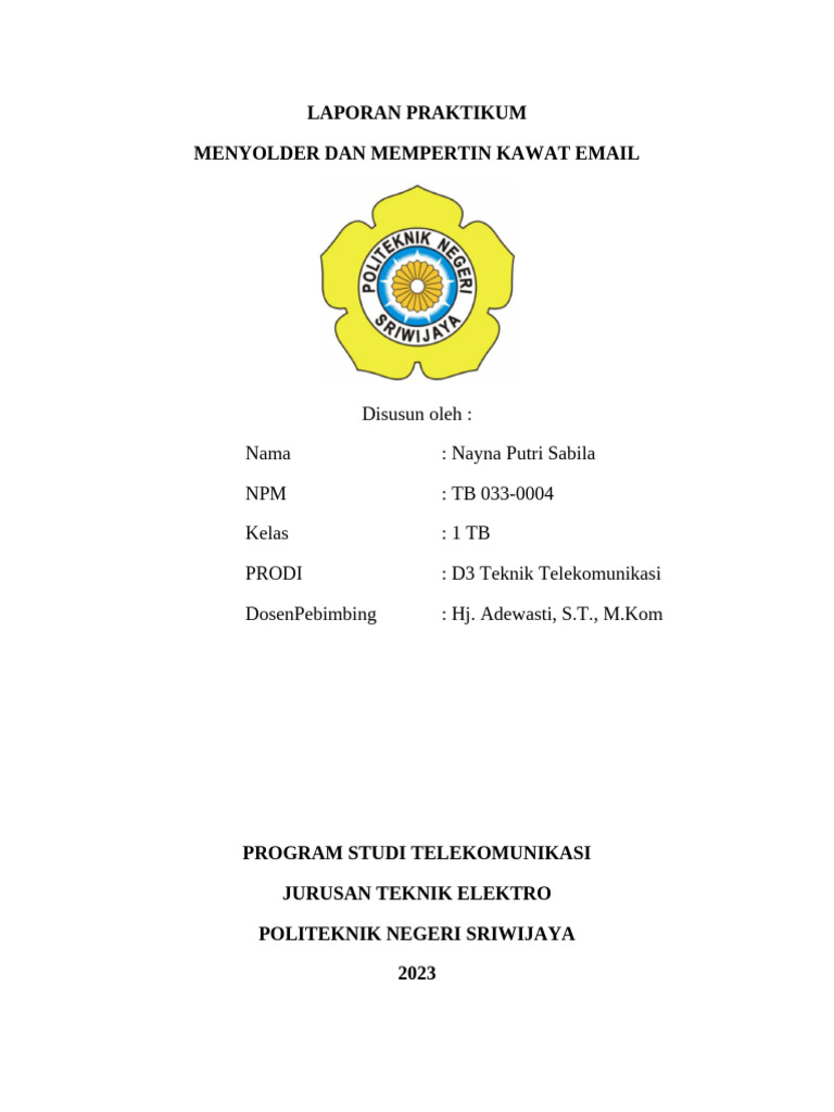 Job 1 LAPRAK ELEKTRO MEKANIK | PDF