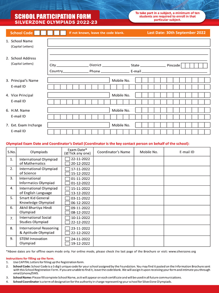 Assets Downloads Form School Registration Form | PDF