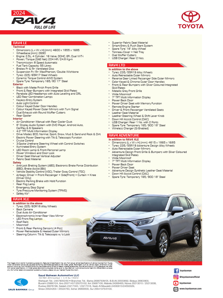 RAV4 Toyota Oman | PDF