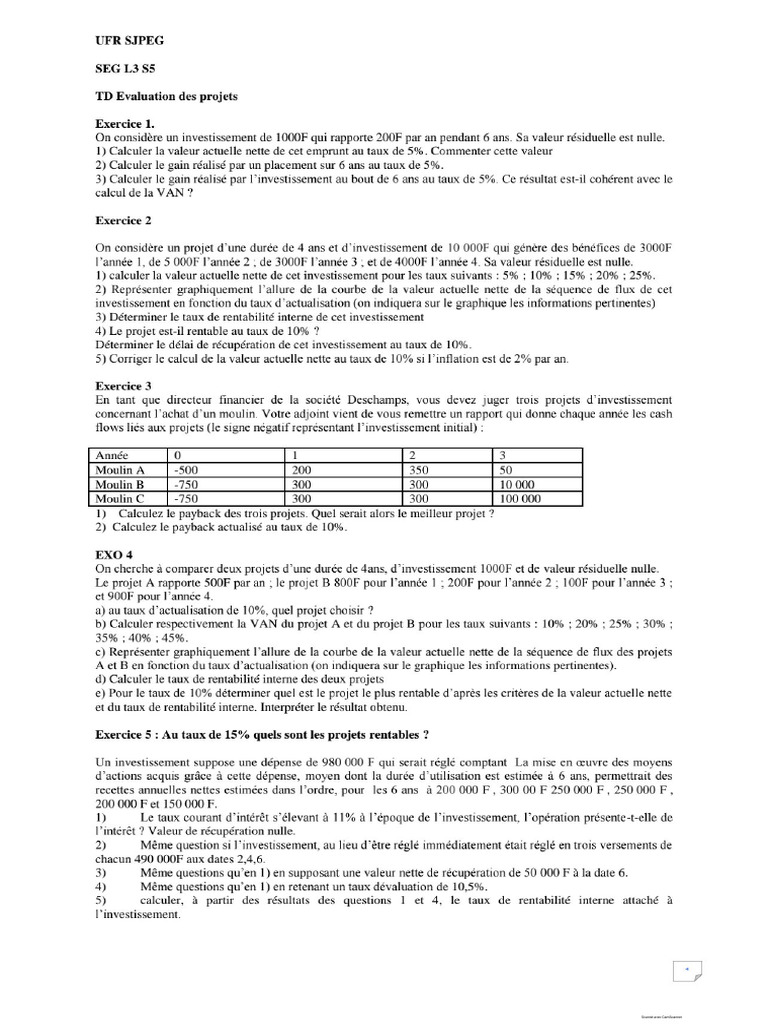 TD - EVA Projet - 10-2022 | PDF