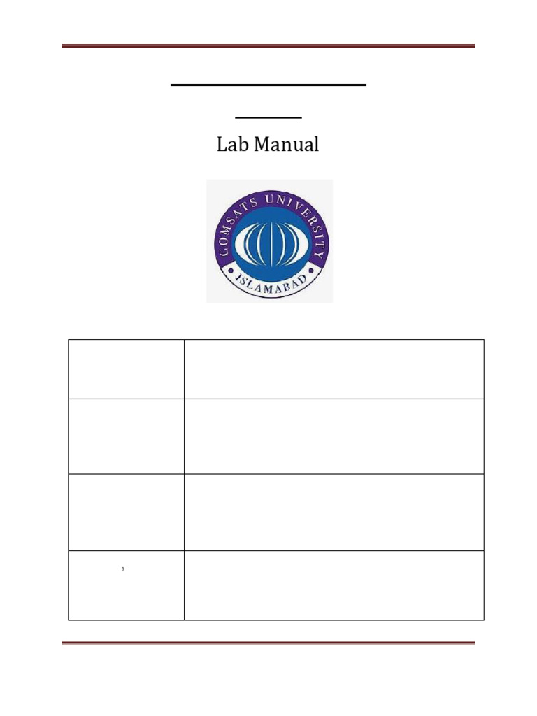 LCA Lab Manual | PDF