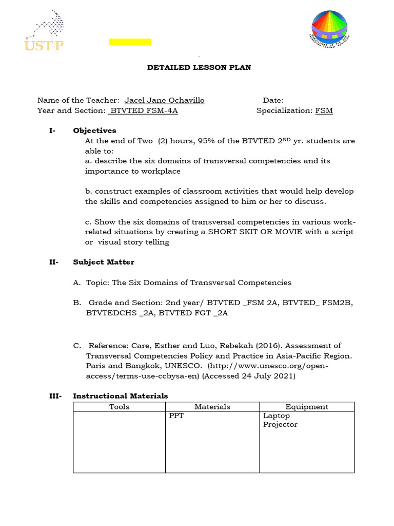 Detailed-Lesson-Plan- Module 2 Final Na | PDF