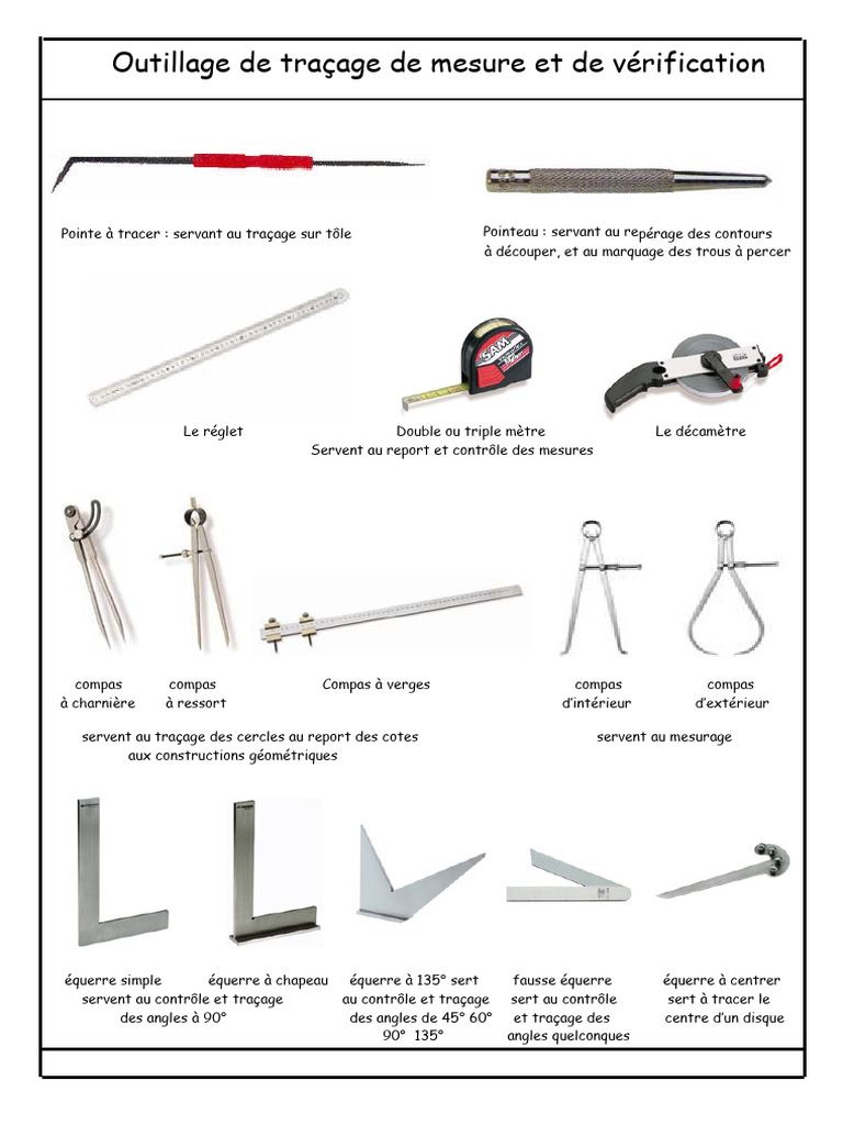 M05-CM-Outillage de Traçage de Mesure Et de Vrification | PDF