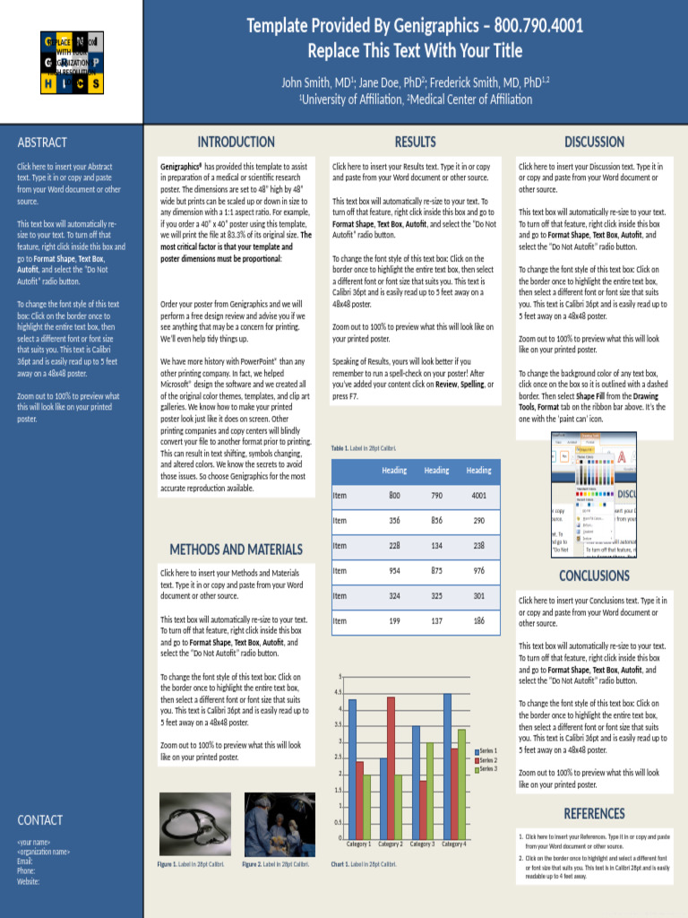 Genigraphics Poster Template Sidebar 48x48 | PDF