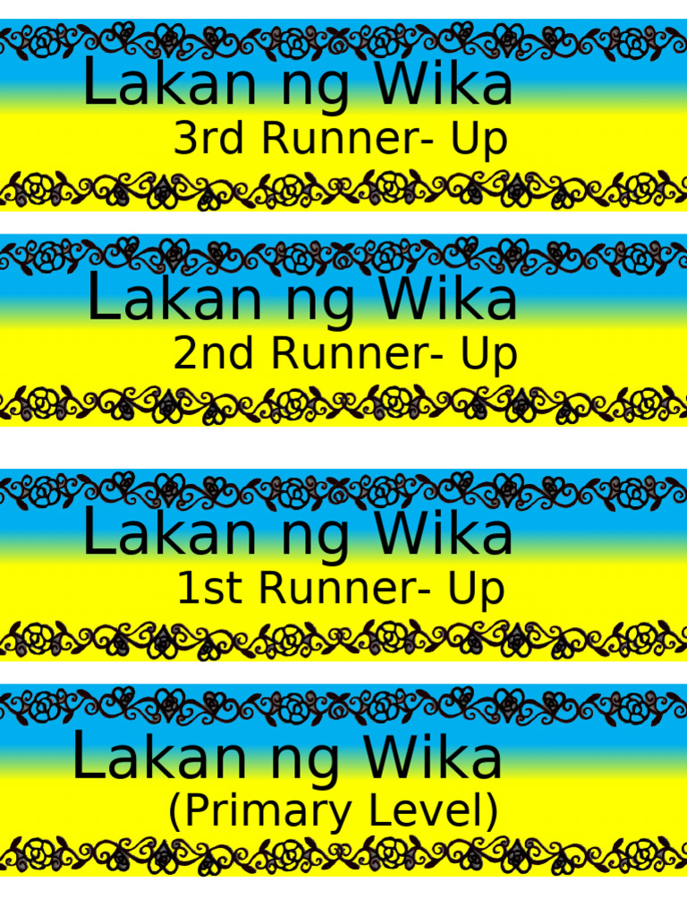 Sash Lakan at Lakambini | PDF