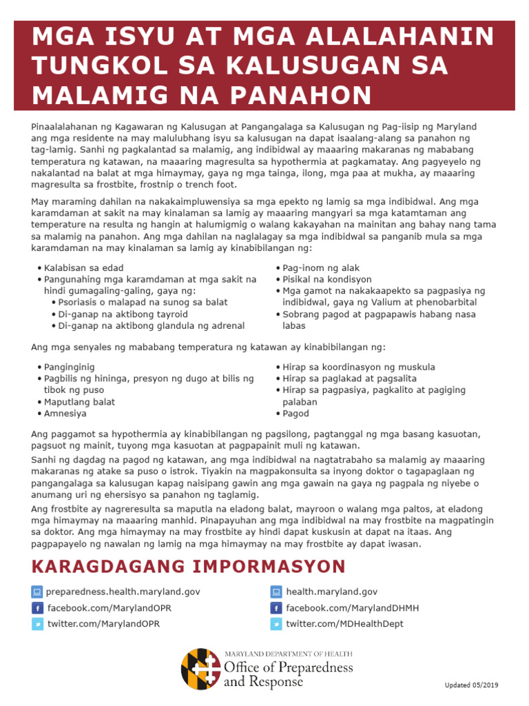 ColdWxHealth Tagalog | PDF